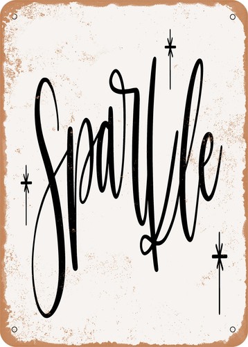 METAL SIGN - Sparkle - 3 - Vintage Look | eBay