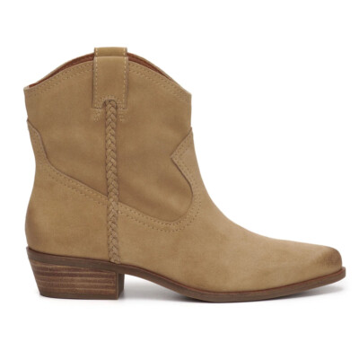 Lucky Brand Hadrya Distressed Oiled Suede Western Style Booties | eBay