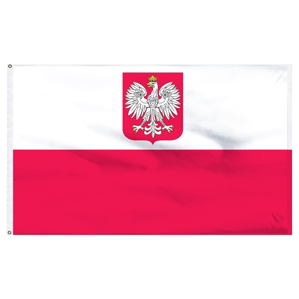 Poland Eagle Flag 3x5ft Flag of Poland Polish Flag 3x5 House Flag 100D ...
