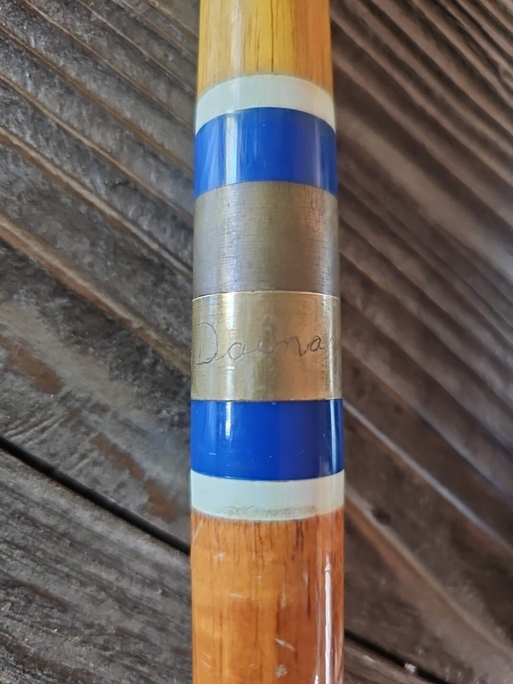 Pool Cue Stick 2 Piece Billiards Vintage Wood String Wrapped 18oz 57 ...