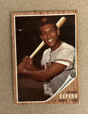 1962 Topps Baseball Orlando Cepeda San Francisco Giants Card #40 | eBay