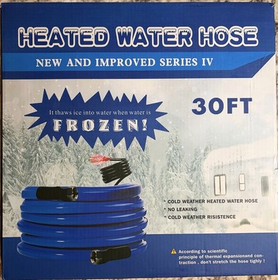 30FT Heated Water Hose – Freeze-Proof, No-Leak, Cold Weather RV/Outdoor ...