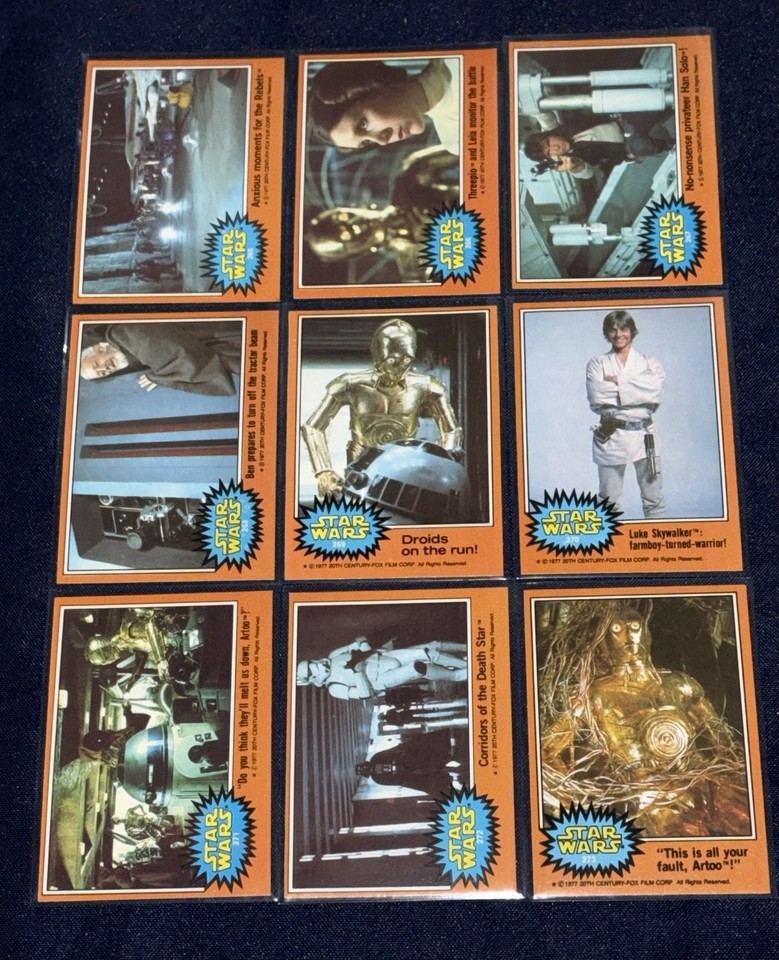 1977 Topps Star Wars Set 1-5, 330 Cards + 55 Stickers, High Investment ...