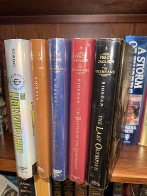 Percy Jackson & The Olympians 1st Edition Set, Rick Riordan, SIGNED | eBay