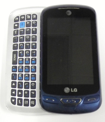 LG Xpression 2 / Expression II C410 - Blue and Silver ( AT&T ) Slider ...
