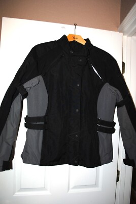 TRIUMPH PADDED MOTORCYCLE, REMOVABLE LINER JACKET WOMENS SIZE 3L, NEW ...