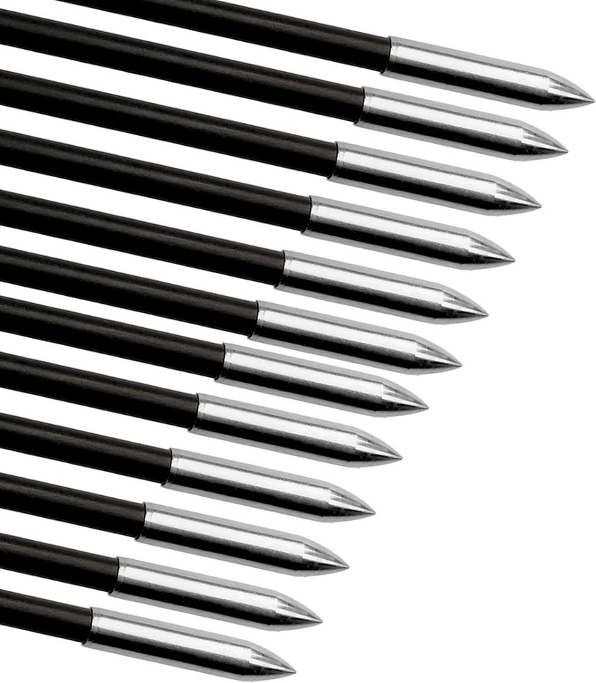12pcs 31" Fiberglass Arrows Archery Training Arrow with Durable Shaft ...