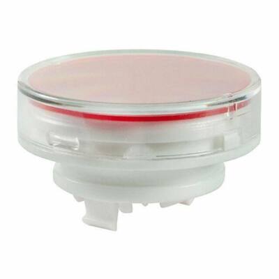 CAP PUSHBUTTON ROUND CLEAR/RED | eBay UK