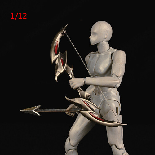 1/12 Scale Metal Bow Arrow Set For Ashe 6'' Action Figure Custom Body ...
