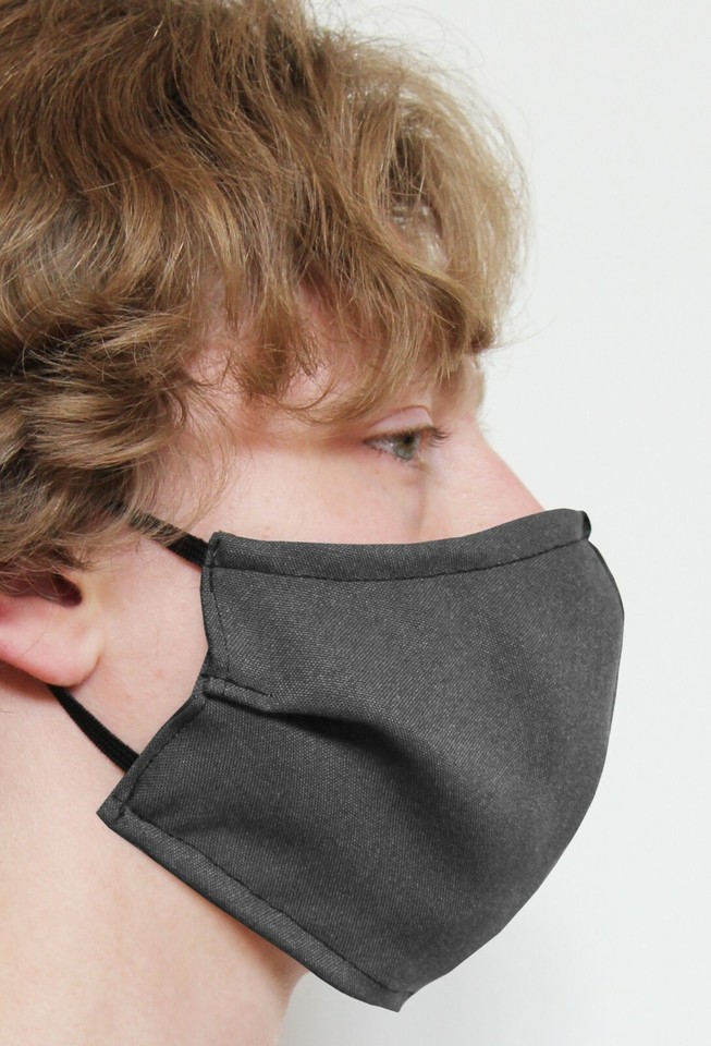WASHABLE Two Layer Face Mask Reusable ~ Gray ~ Made in U.S.A. - FAST ...