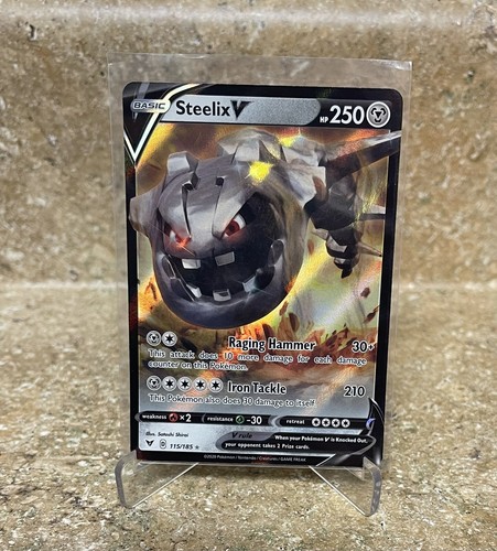Steelix V - 115/185 Ultra Rare Near Mint Vivid Voltage Pokemon TCG | eBay