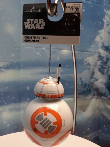 Hallmark Star Wars BB8 Christmas Tree Ornament New Disney 4.5" tall ...