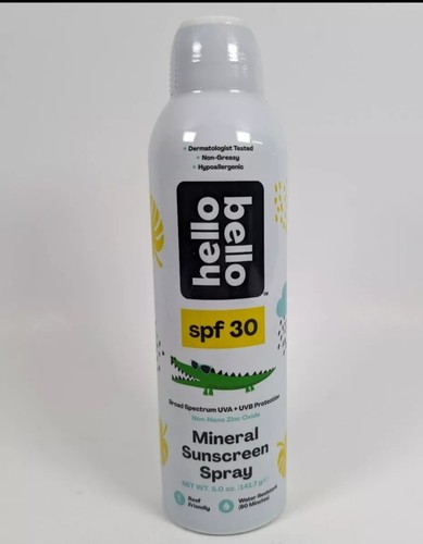 Hello Bello Mineral Sunscreen Spray SPF 30 5 oz Exp 06/24 Broad ...