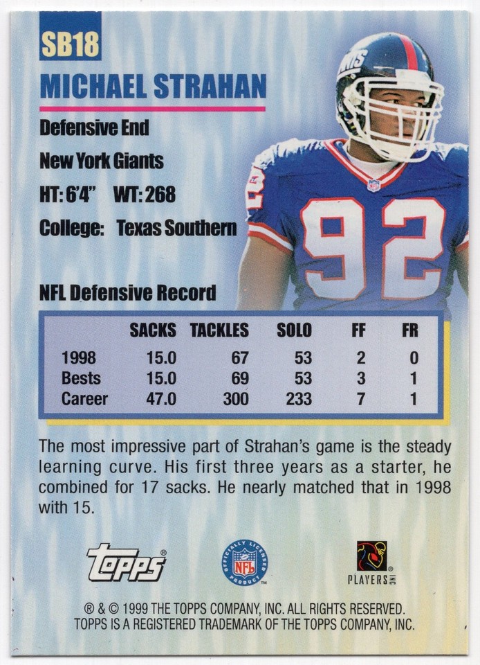 002 Single Insert SP Parallel Special Set & Serial Numbered NFL Trading ...