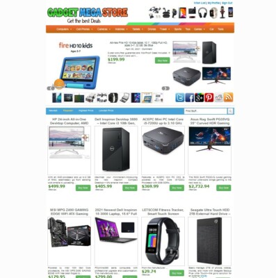Gadgets Store Automated Amazon eBay CB Affiliate Website Make Money ...