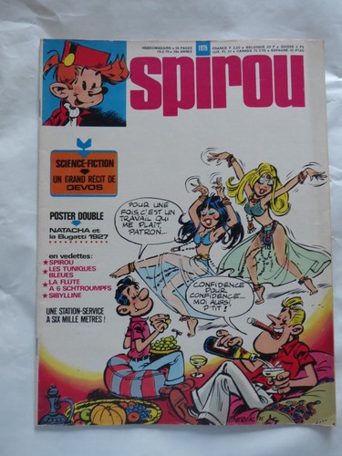 SPIROU n° 1975 COVER BERCK + POSTER NATACHA + POSTER LA BUGATTI 27 | eBay