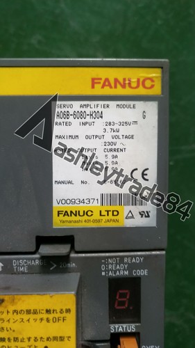 1PCS USED Fanuc Servo Amplifier A06B-6080-H304 # | eBay
