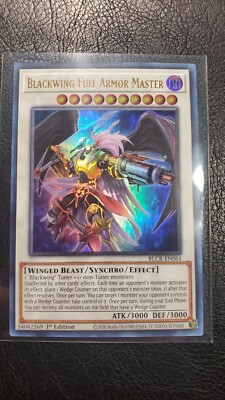 Blackwing Full Armor Master 1st Ed BLCR-EN064 M PF Yu-Gi-Oh Crystal ...