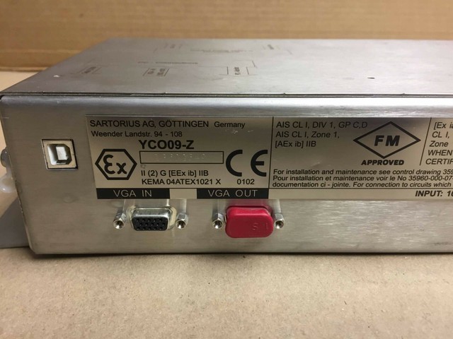 Sartorius AG Gottingen Yco09-z TopMix VGA Ex-link Converter Tmp010 ...