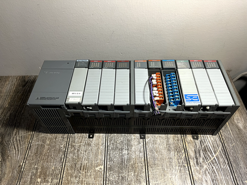 Allen Bradley SLC 500 10 Slot Rack w/ I/O Cards + Power Supply, As-Is ...