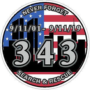 9/11 Never Forget 343 Ground Zero Sept 2001 Vinyl Decal Sticker. | eBay