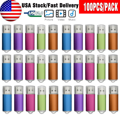 Wholesale 100PACK USB 2.0 Flash Drive Memory Stick 1GB 2GB 4GB 8GB 16GB ...