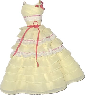 Yellow Ruffled DANCE DRESS (PROM) Barbie 1:6 Costume NEW*DeBOXED Doll ...