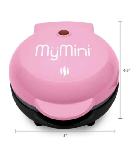 Nostalgia My Mini Heart Waffle Maker, Pink Gift Holiday Mother's Day ...