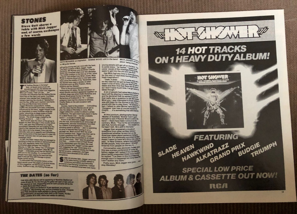 Kerrang! Magazine May 1982 #16 Van Halen-Scorpions-Stones-Joan Jett ...