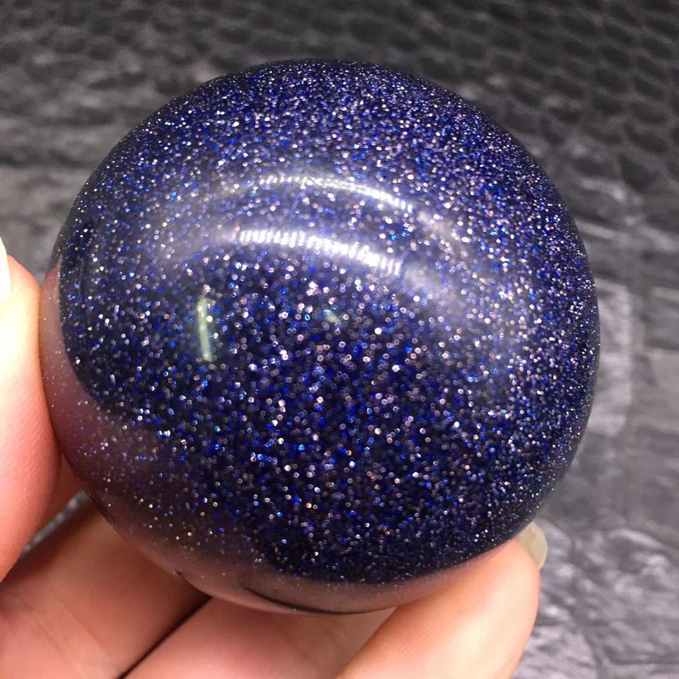 5.5'' Natural Blue Sandstone Sphere Crystal Ball Healing Decorat Reiki ...