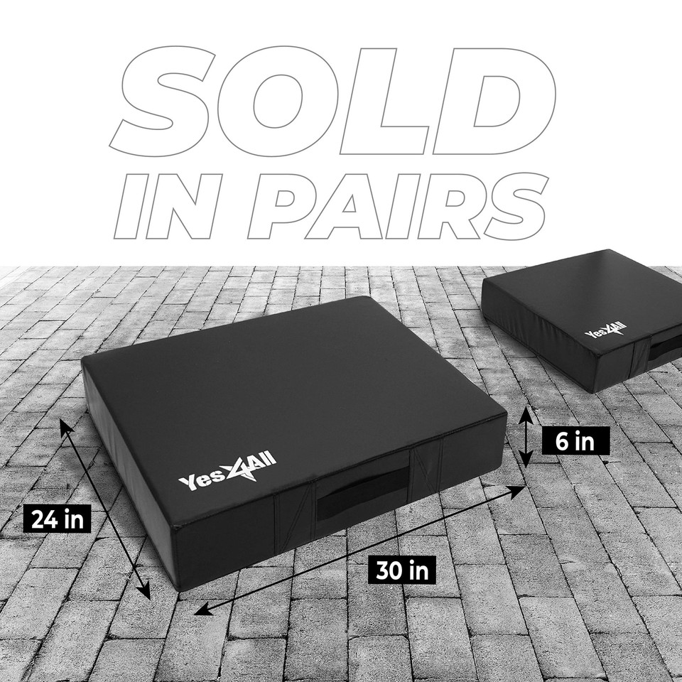 Yes4All Silencer Drop Pads/Weightlifting Drop Pads with PVC Cover ...