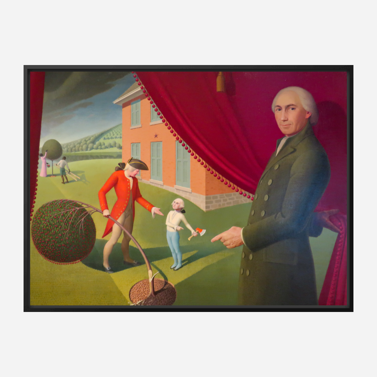 Parson Weems’ Fable by Grant Wood Americana Museum Giclee Art Print ...