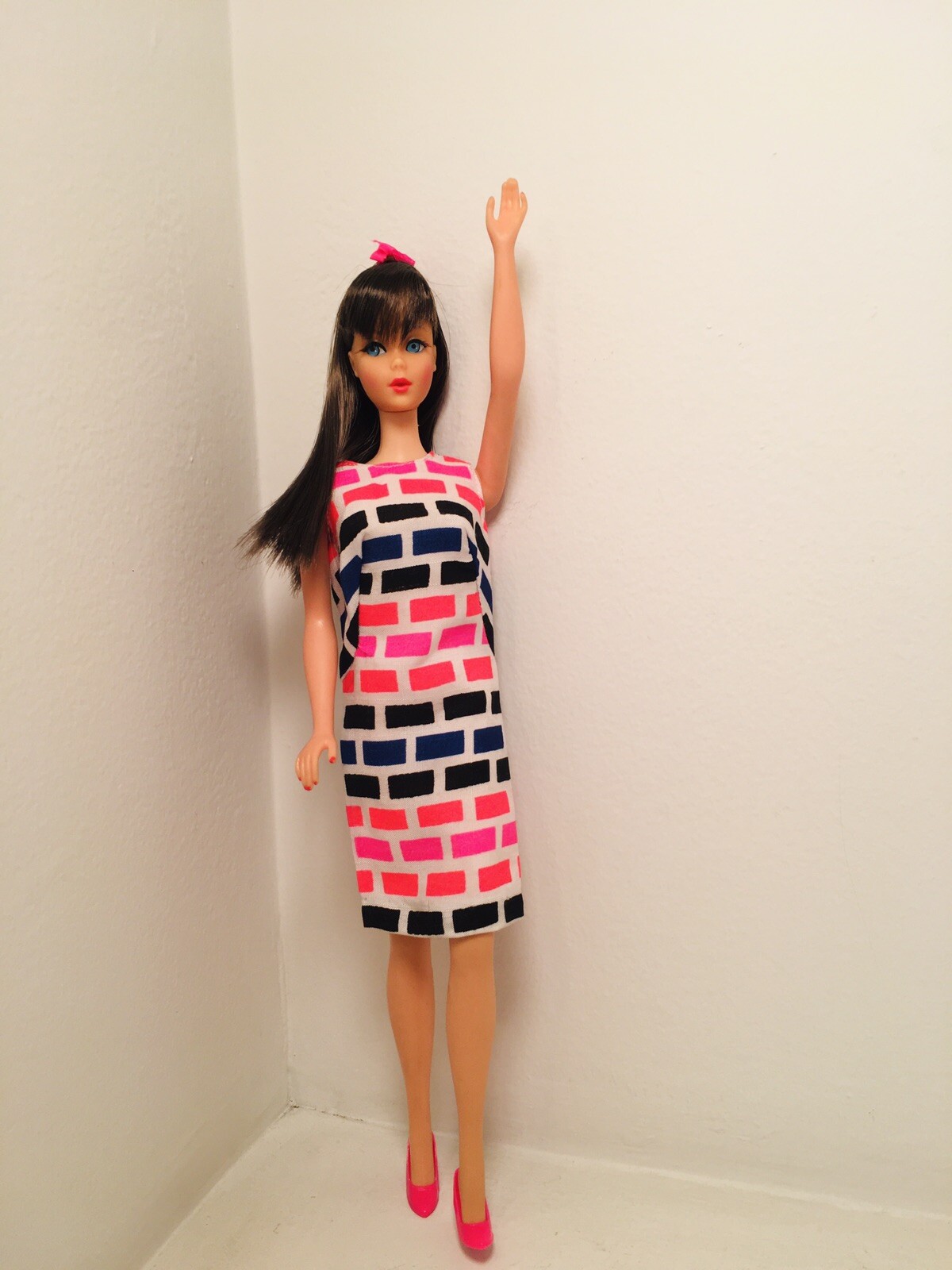 BARBIE Vintage #1686 PRINT A PLENTY MOD TNT Doll OUTFIT 1967 RARE ...