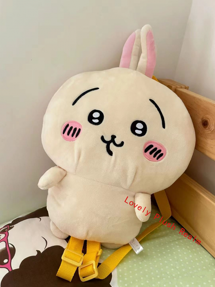 Cute Chiikawa Usagi Plush Doll Backpack 35cm Stuffed Toy Bag Holiday ...