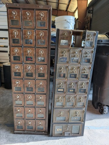 1900s Combination Lock US Post Office Mailbox Brass Vintage Pigeonhole ...