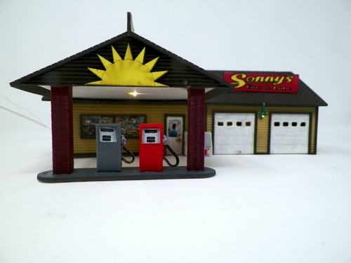 HO Scale Gas Station | eBay