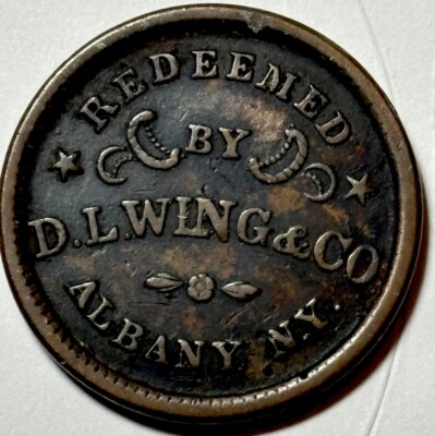 1861-65 Civil War Token - Union Flour/DL Wing & Co. (Albany New York ...