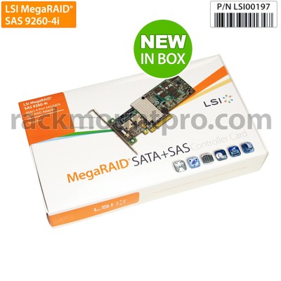 LSI MegaRAID SATA/SAS 9260-4i 6Gb/s PCI-E 2.0 w/512MB RAID Controller ...