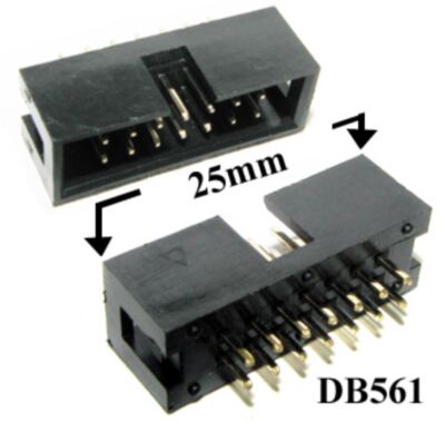 IDC Box 14 Pin Plug Dual Row PCB mount | eBay Australia