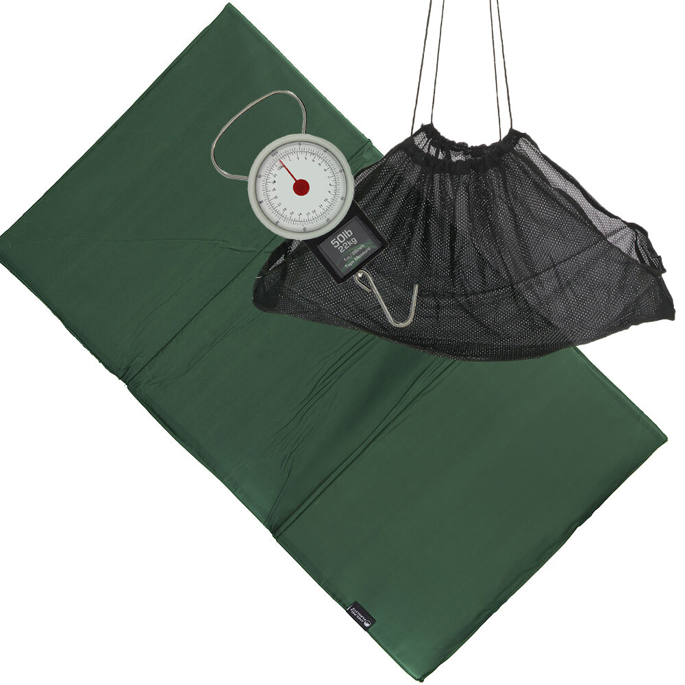 Carp Coarse & Pike Fishing Care Unhooking Mat Set With Weighing Sling ...
