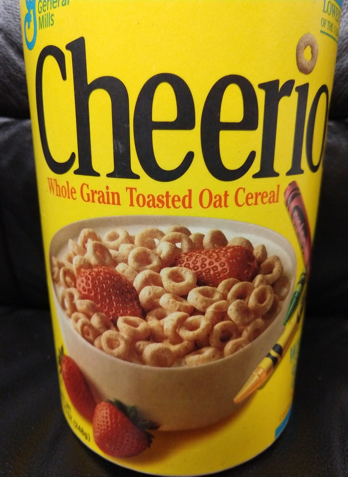 Vntg Cheerios Cereal Box Tube Container 1993, Crayola Advertising, W ...