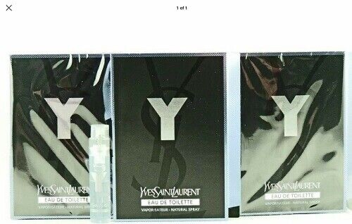 3 sample vials Y by YSL Yves Saint Laurent eau de toilette spray 0.04 ...