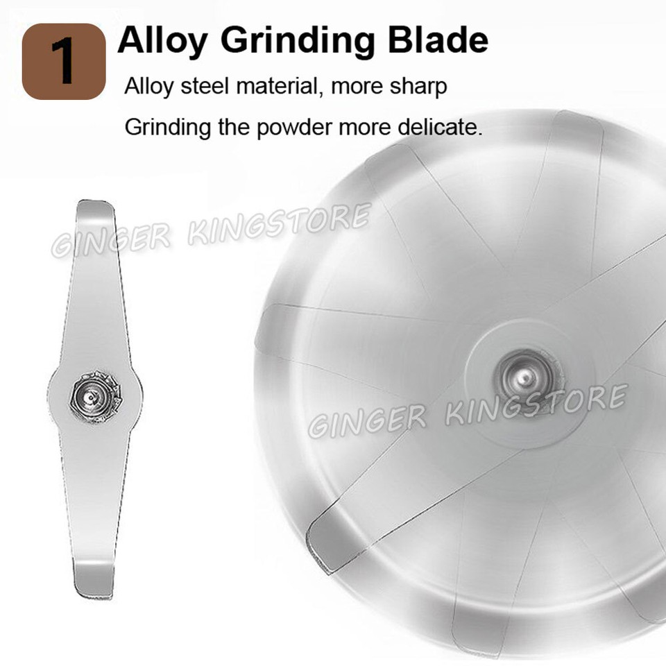 220V Electric Coffee Grinder Grinding Milling Bean Spice Matte Blender ...