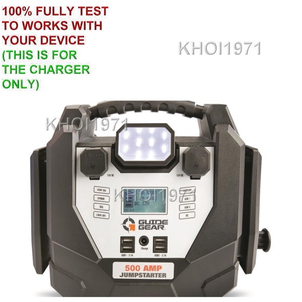 WALL charger AC adapter for 8621 Guide Gear 500 AMP car battery jump ...