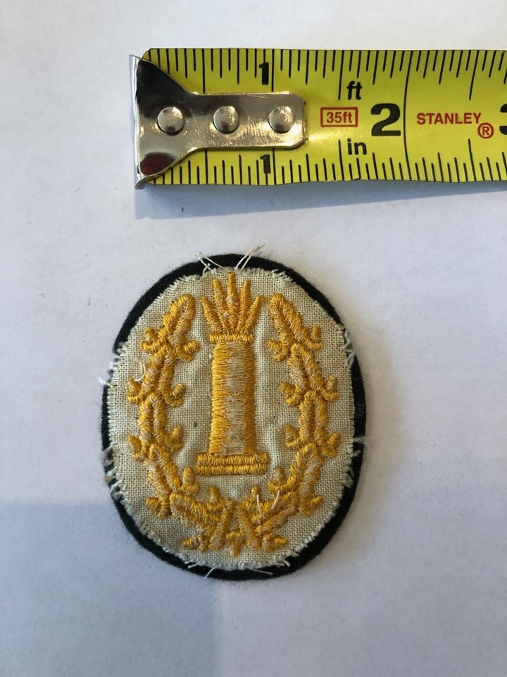 WW2 German artillery gunner proficiency cloth patch | eBay