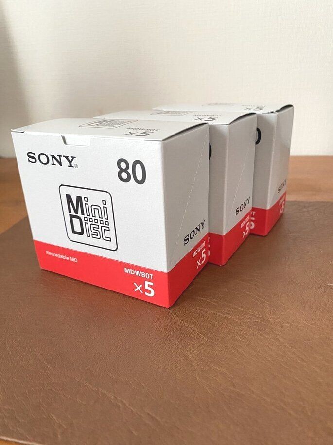 Sony MD Minidisc 80 MDW80T Minutes Recordable Blank Media Mini Disc ...