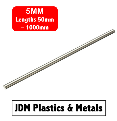 5MM STAINLESS STEEL METAL ROUND BAR ROD GRADE 304 | LENGTHS 50MM ...