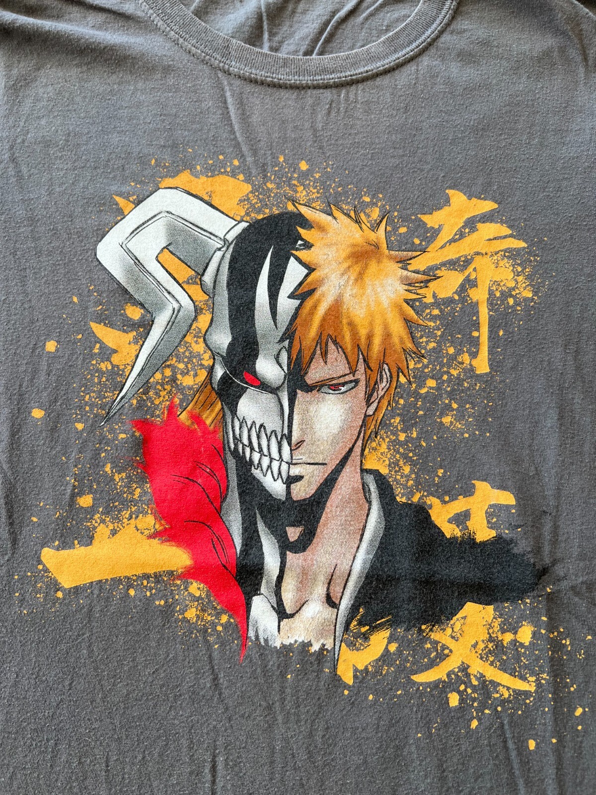 Vintage 2000s Bleach Kurosaki Ichigo Anime Gray T-shi… - Gem