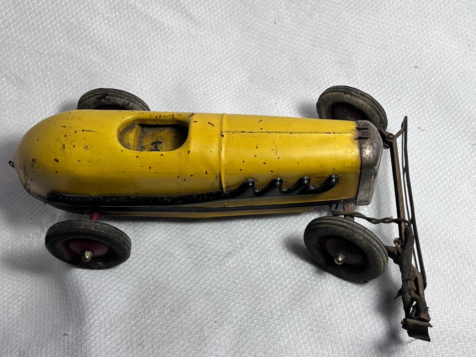 Yellow 1930's Kokomo Stamped Metals Co Electricar Streamline Race Car ...