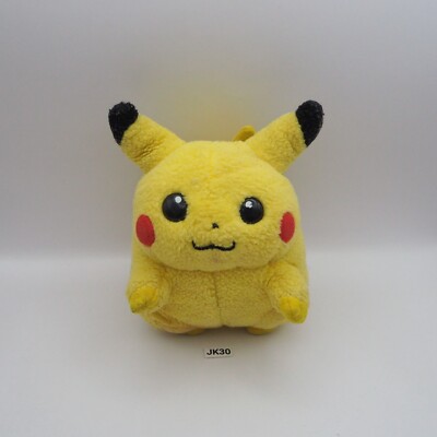 JK30 JUNK Pikachu Pokemon Tomy Fuzzy Squeeze Sound Plush 6" Fat Toy ...